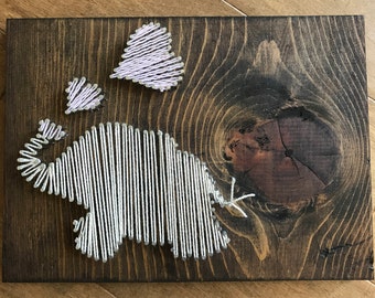Elephant string art | Etsy