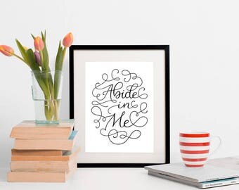 Abide in me | Etsy