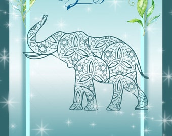 Zentangle elephant | Etsy