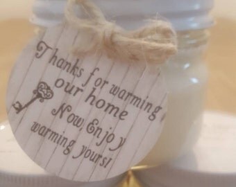 Candle favor tags | Etsy