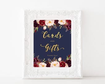 Calligraphy Cards & Gifts Sign Printable Template DIY Rustic