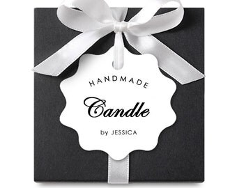Candle favor tags | Etsy