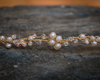 Gold hair accessory | Etsy