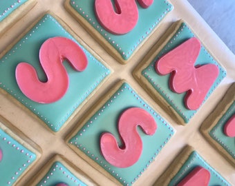 Alphabet cookies | Etsy