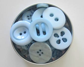 Blue sewing buttons | Etsy