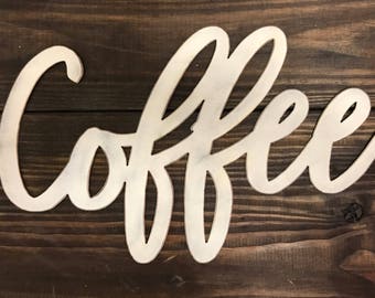 Metal coffee sign | Etsy