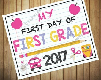 First grade sign | Etsy
