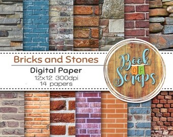 Brick paper | Etsy