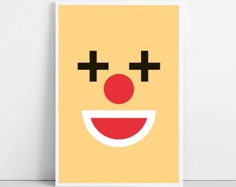 Clown prints | Etsy