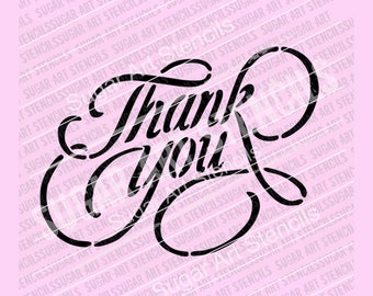 Thank you stencil | Etsy