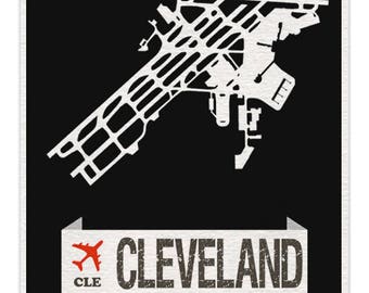 Airport runway map | Etsy