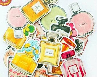 Perfume stickers | Etsy