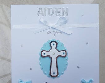 Baptism card | Etsy