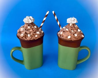 Hot cocoa mug | Etsy