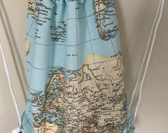 World Map Prints Backpack/Atlas Large