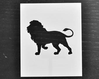 Lion stencil | Etsy