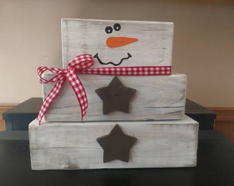 Rustic snowman | Etsy