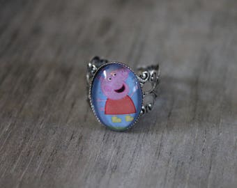 Peppa pig ring | Etsy