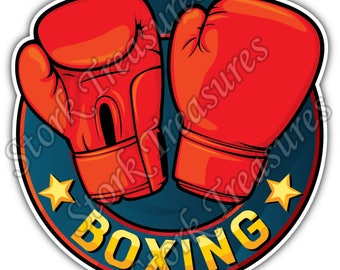 Boxing gloves decal | Etsy
