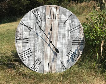 Farmhouse clock | Etsy