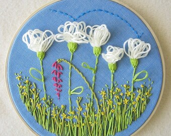 Grass embroidery | Etsy