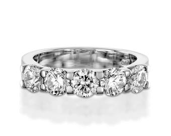 Stone wedding ring | Etsy