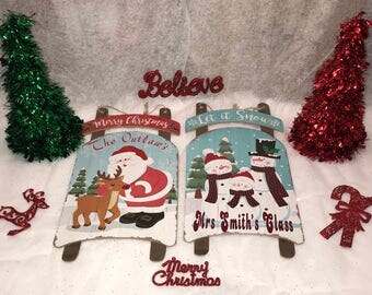 Christmas sled | Etsy