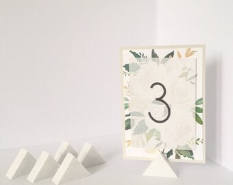 Geometric place card | Etsy