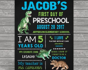 Last Day of Preschool Chalkboard / Last Day Chalkboard Sign