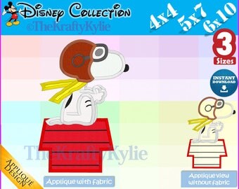 Snoopy embroidery | Etsy