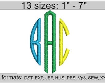 Oval monogram | Etsy