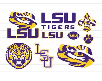 Lsu tigers svg file | Etsy