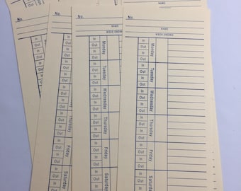 Vintage Time Cards Photography antique work photo wall art