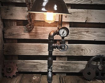 Iron pipe lamp | Etsy