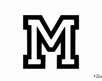 Letter m applique | Etsy