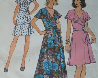 Wrap dress pattern | Etsy