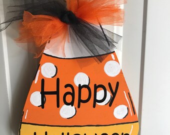 Candy corn sign | Etsy