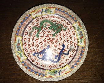 Chinese dragon plate | Etsy