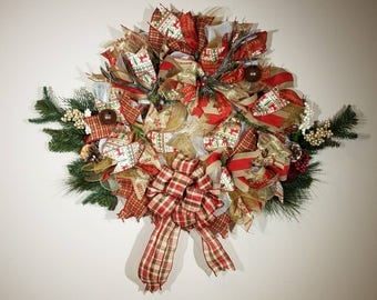 Reindeer wreath | Etsy