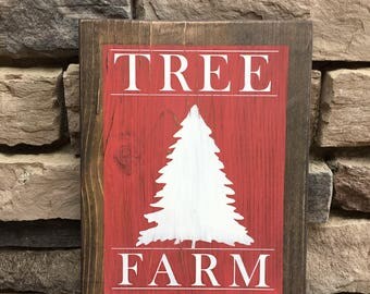Tree farm sign | Etsy