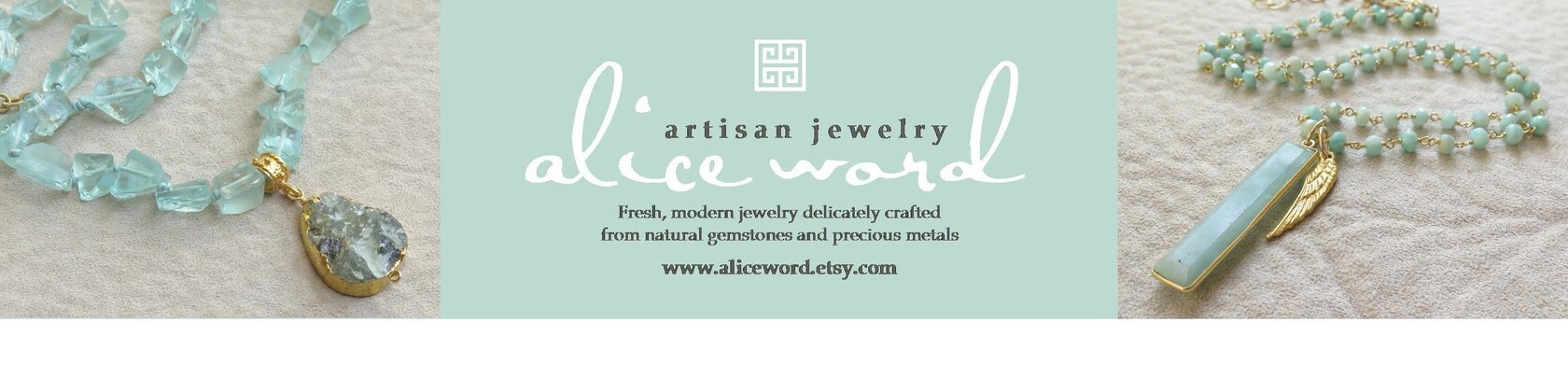 Alice Word Artisan Jewelry Simple Delicate Modern by AliceWord