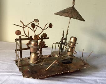 Copper sculpture | Etsy