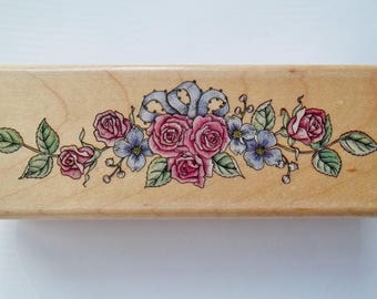 Rose stamp | Etsy