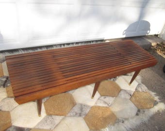 Mid century bench | Etsy