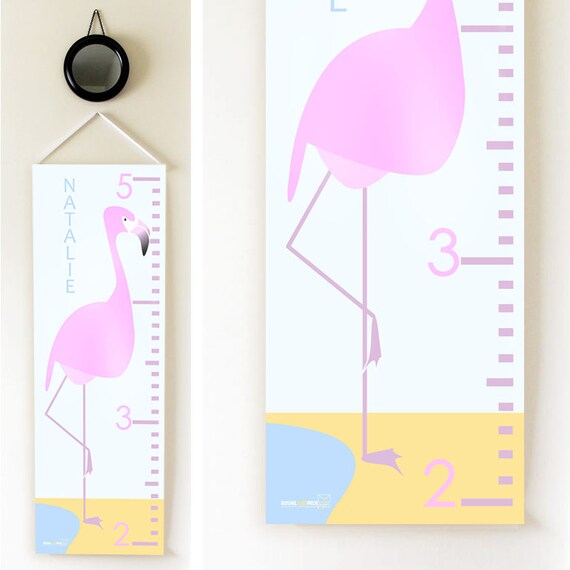 Flamingo Growth Chart by Bushel & Peck Paper | Catch My Party