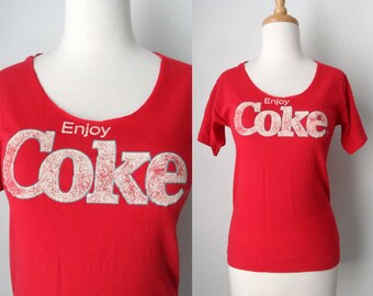 Vintage coke tee | Etsy