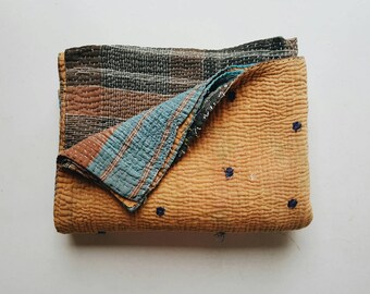 Mustard quilt | Etsy