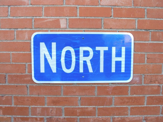 North Road Sign Metal Traffic Street Sign Moving Gift