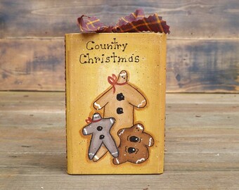 Wood gingerbread man | Etsy