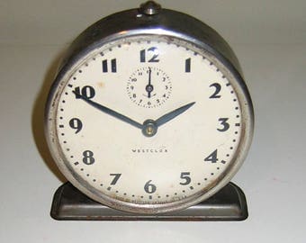 Wehrle Commodore Tide Desk Alarm Clock Collectable Vintage